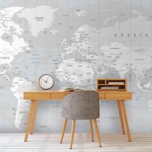 World Maps Wallpaper Murals - Wall Murals - Fast & Free UK Delivery