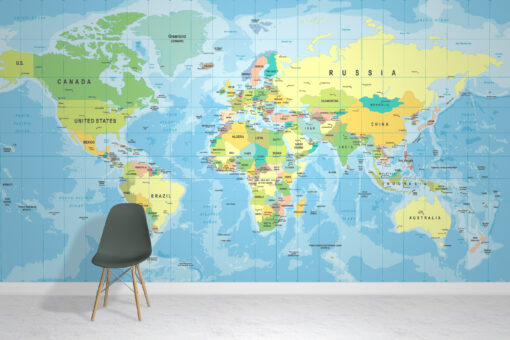 Classic Atlas Wallpaper Mural - Map Wallpapers - Wall Murals