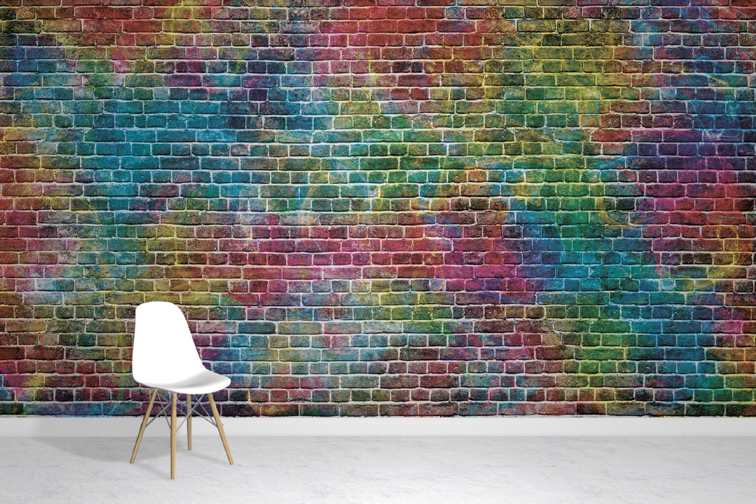 Splash Graffiti Wallpaper Mural - Brick Wallpapers - Wall Murals