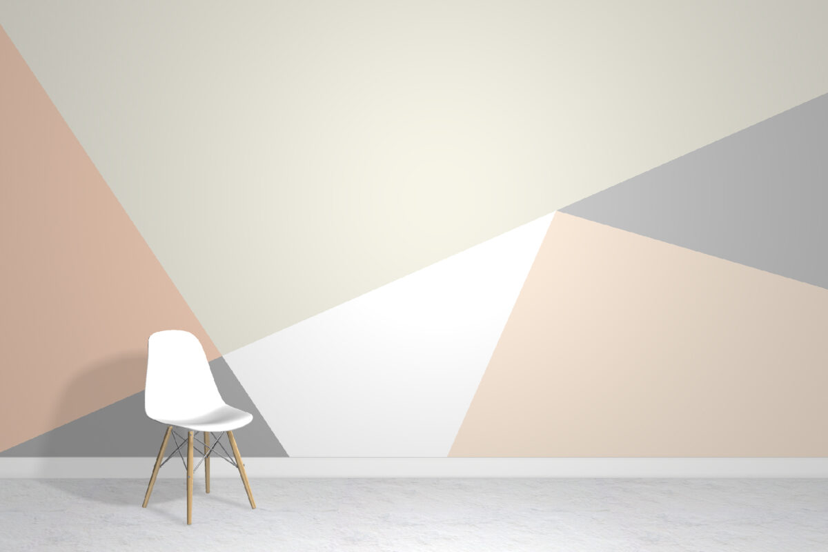 Soft Geometric Wallpaper Mural - Geometric Wallpapers - Wall Murals