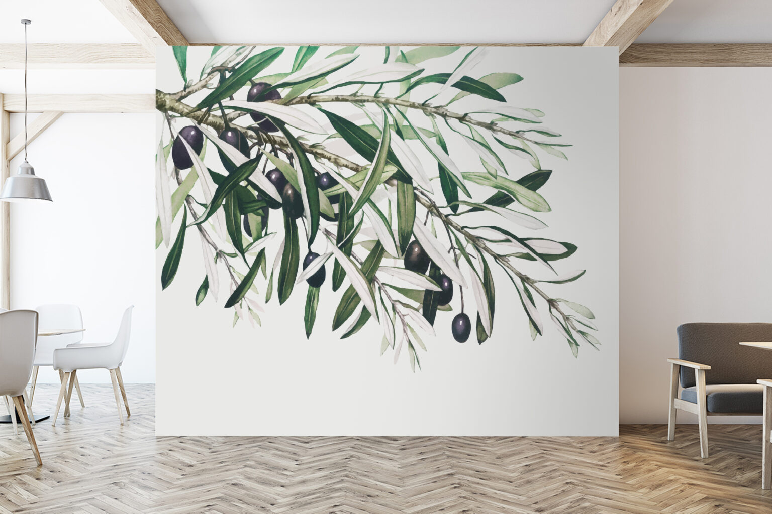 Olive Branch wallpaper mural - Netural Wallpapers Wall Murals