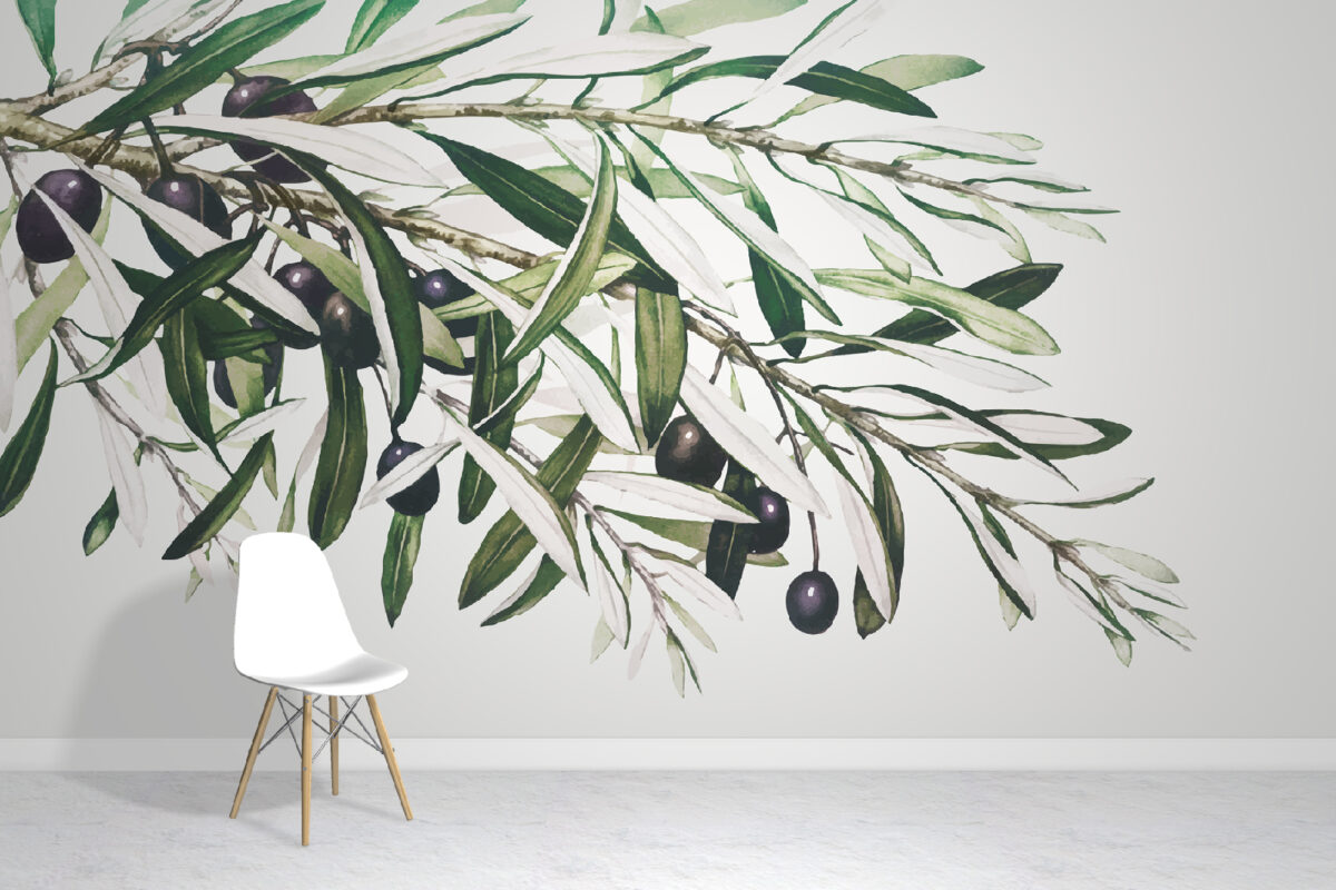 Olive Branch wallpaper mural - Netural Wallpapers Wall Murals