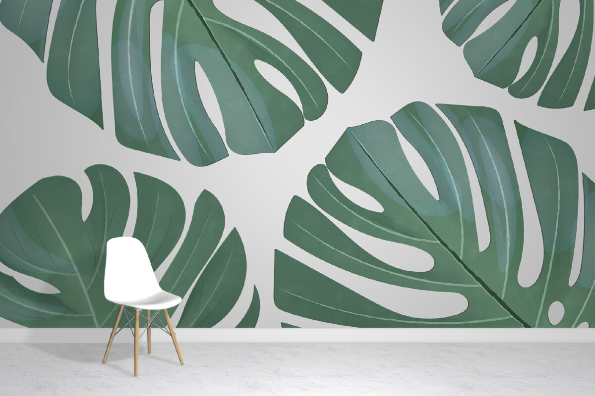 Giant Leaves Wallpaper Mural - Tropical Wall Murals - Wall Murals