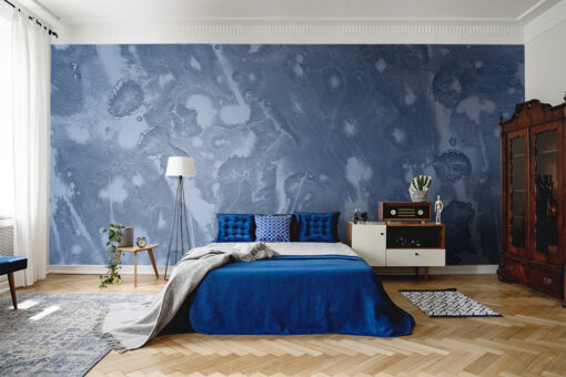 Blue Paint Wallpaper Mural - Paint Effect Wallpaper - Wall Murals