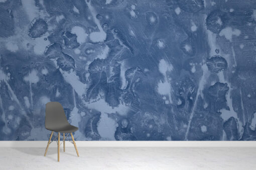 Blue Paint Wallpaper Mural - Paint Effect Wallpaper - Wall Murals
