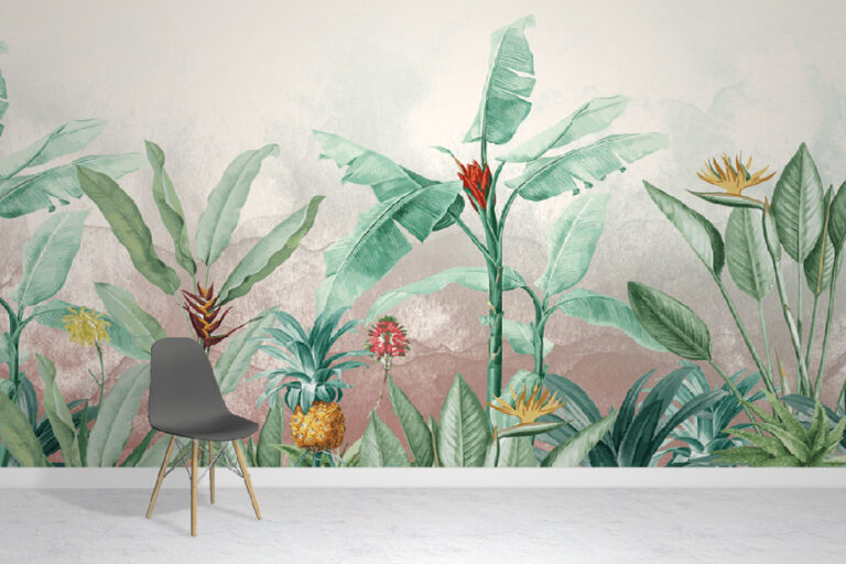 Vintage Botanist Wallpaper Mural - Tropical Wallpaper - Wall Murals