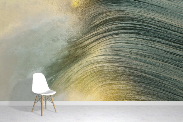 Beach Wave Wallpaper Mural - Abstract Wallpaper - Wall Murals