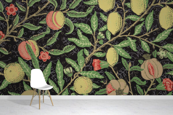 Fruit Pattern Wallpaper Mural- William Morris - Wall Murals