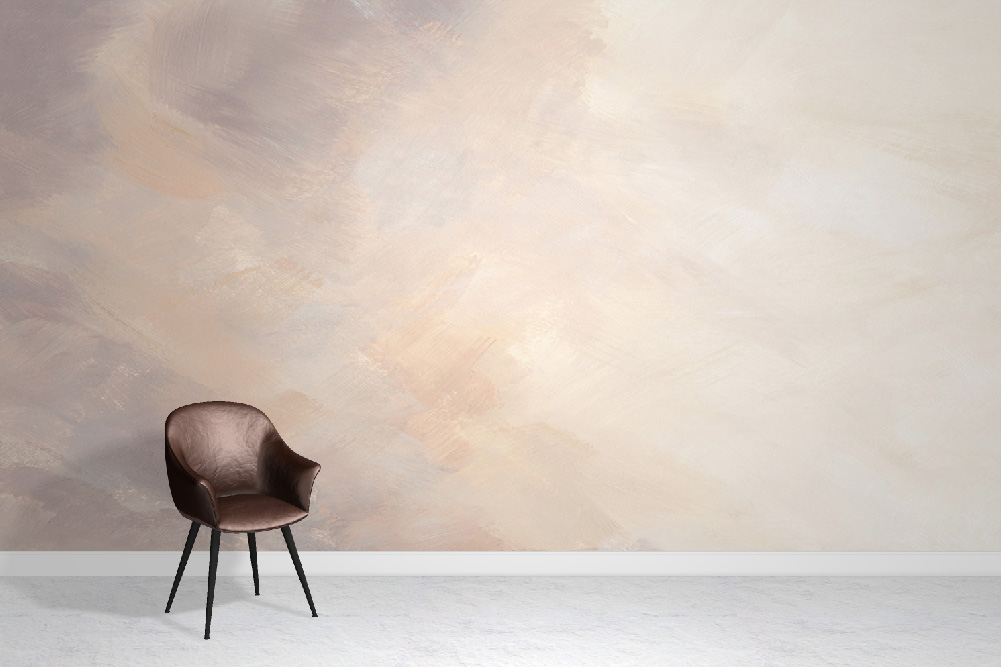 Brushed Neutral Wallpaper Mural- Abstract Wallpapers- Wall Murals