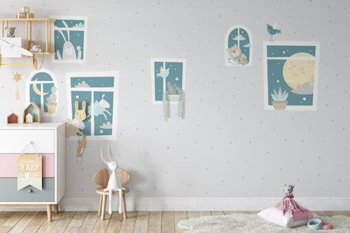 Counting sheep wallpaper mural - Kids Wall Murals - Wall Murals