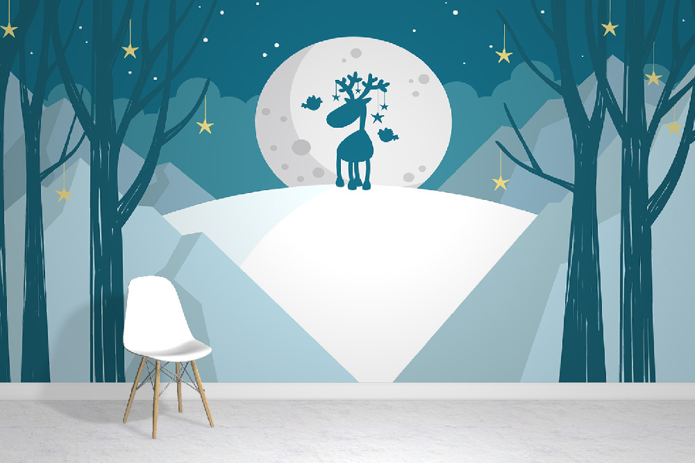 Night Forest Wallpaper Download Path Owl Blue Night Fantasy Forest HD