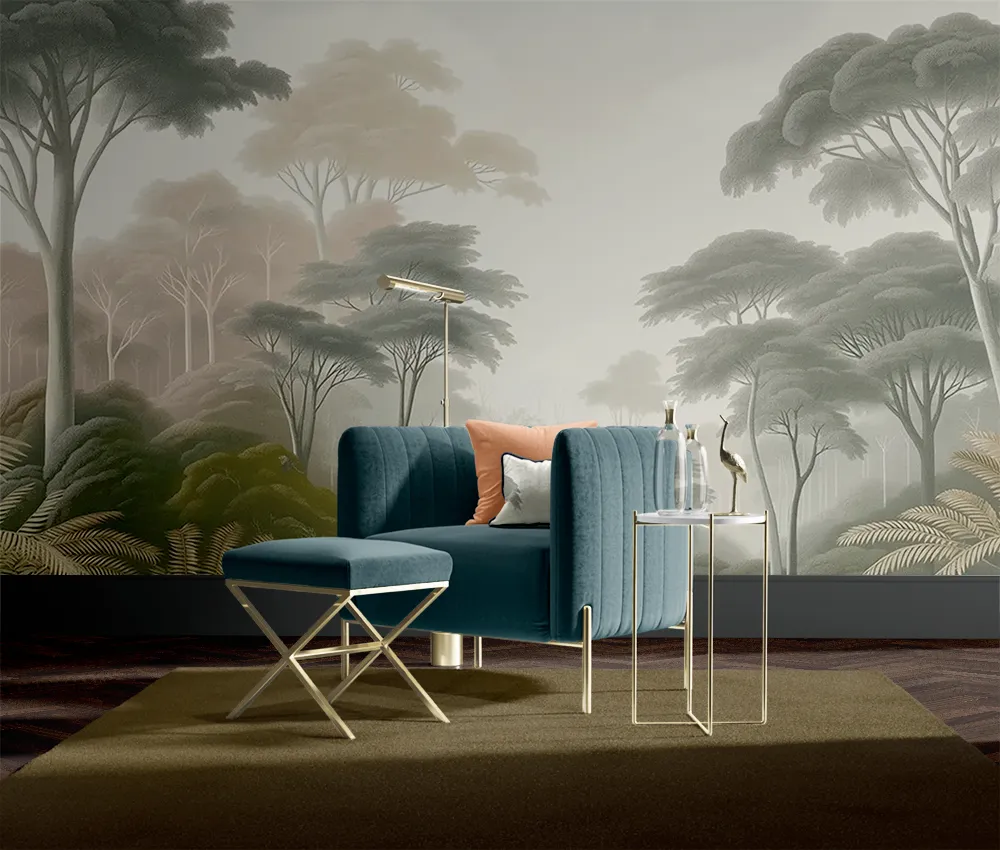 Pastel Landscapes - Wall Murals - Pastel Oasis Wall Mural