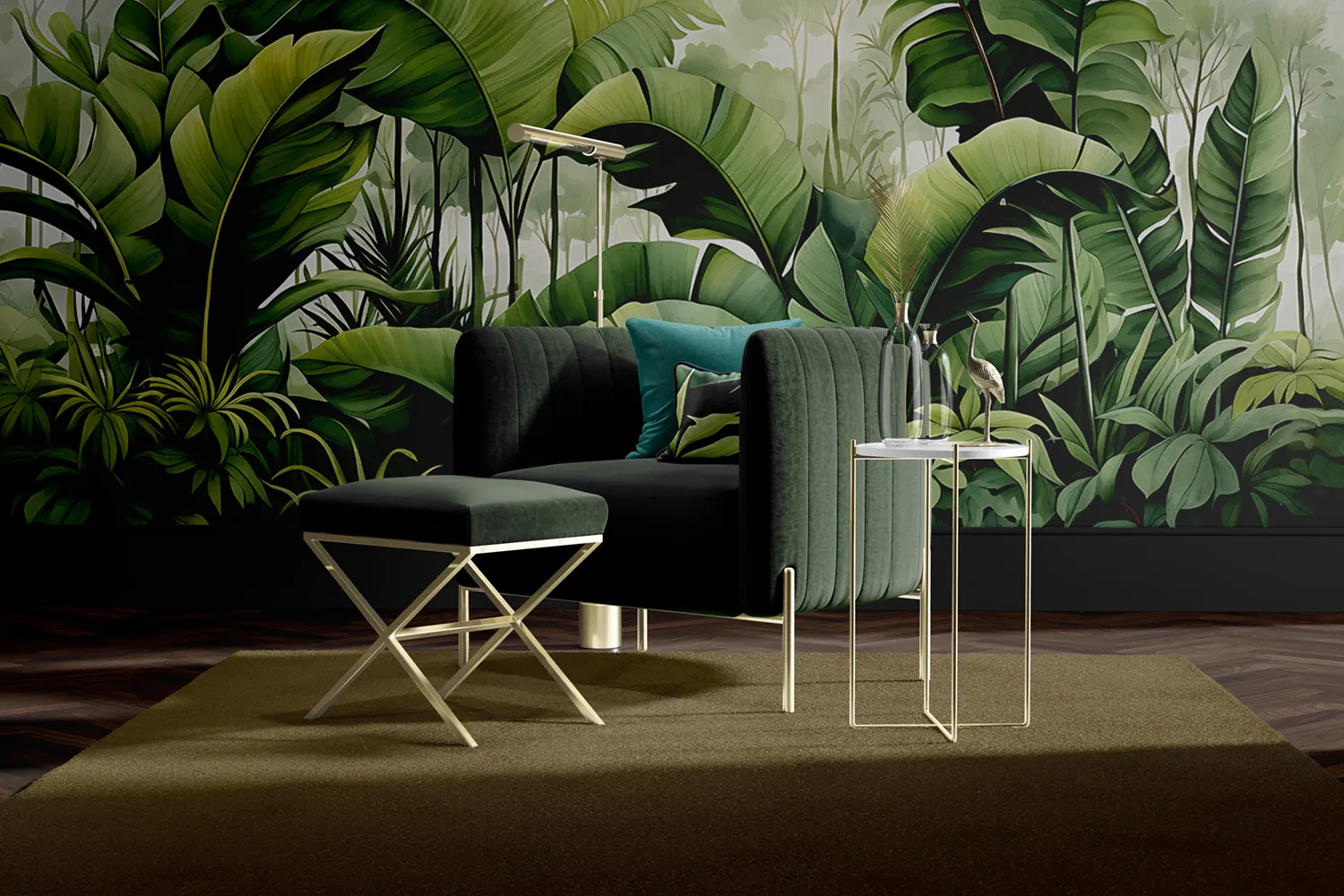 Custom Size Jungle Wallpapers - Wall Murals - Lush Tropical