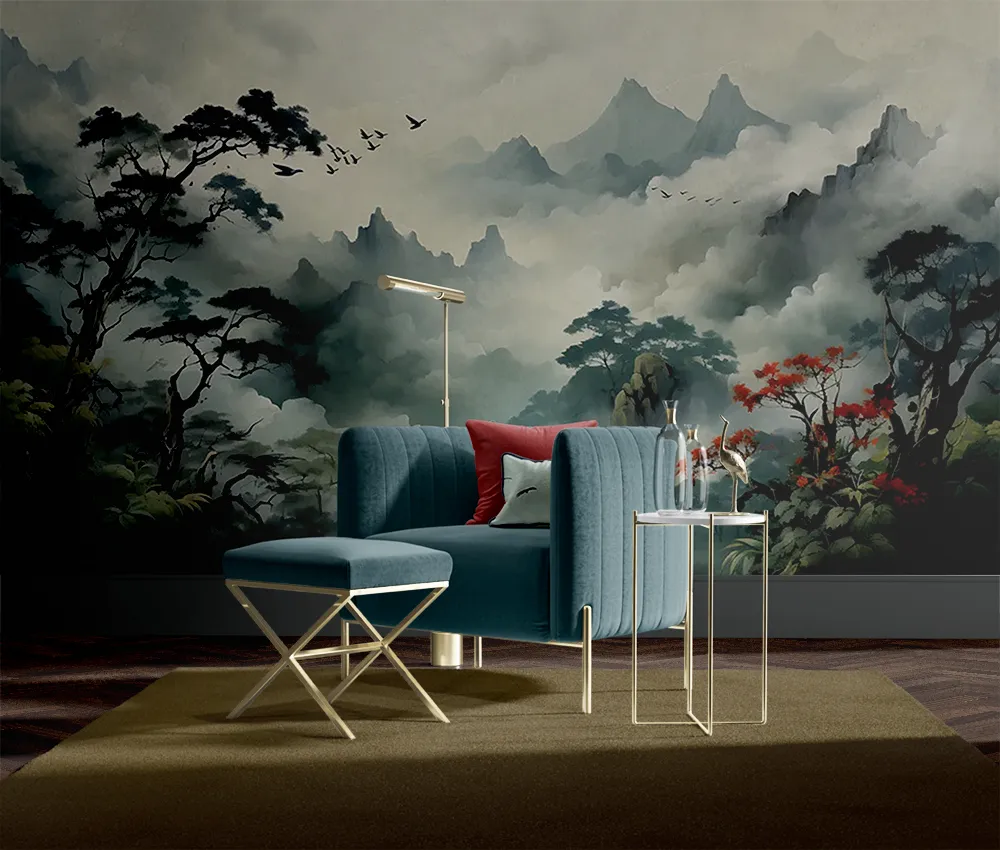 Custom Size Jungle Wallpapers - Wall Murals - Deep Lush Tropical